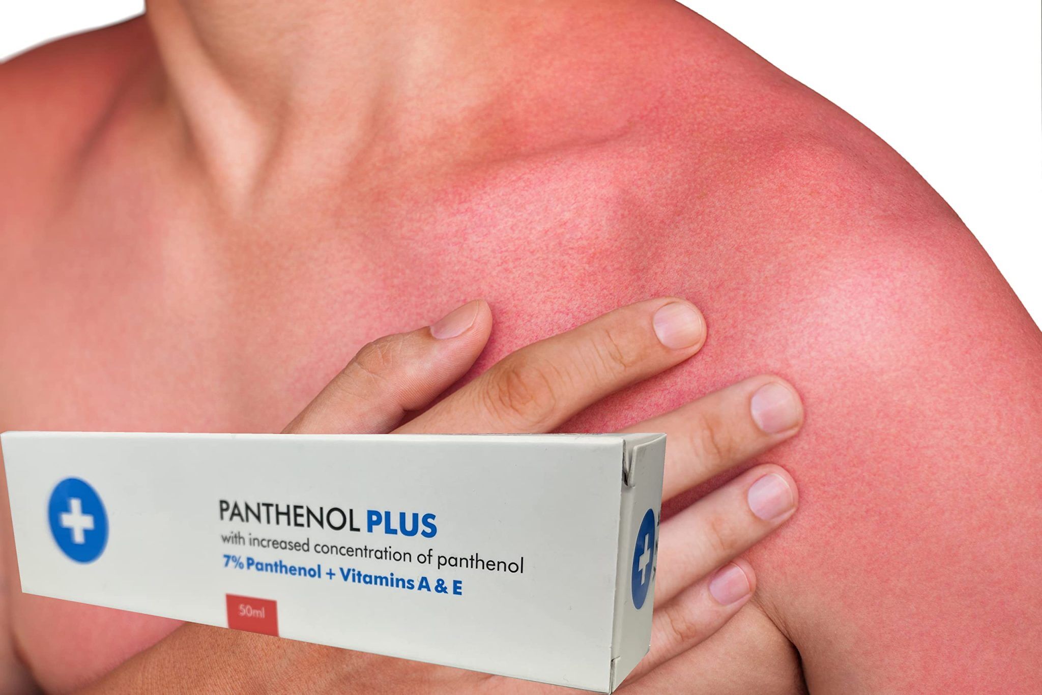 Panthenol Plus - Cream for Skin care and Sun burn - A moisturizing and ...